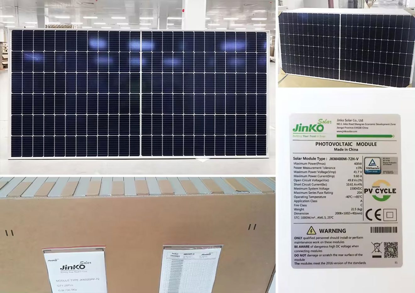 Jinko 550W 560watt 570watt High Power Government Solar panels Information - JMHPOWER