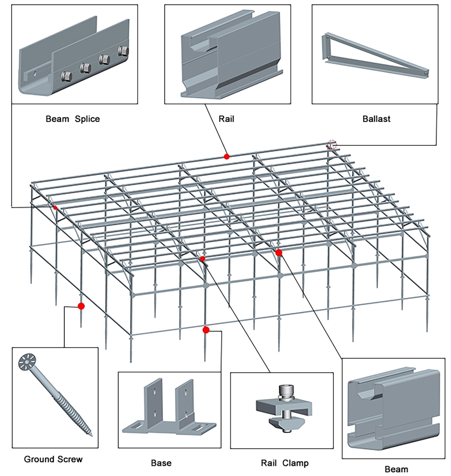 Solar Farm mounts racking - JMHPOWER