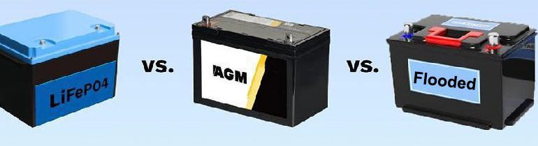 FLOODED BATTERY VS. LITHIUM BATTERY VS. AGM JMHPOWER